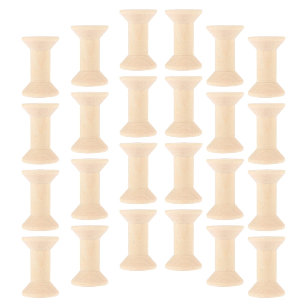 100 Pcs Wooden Sewing Storage Handmade Crafts Crafting Gadgets Spool ...