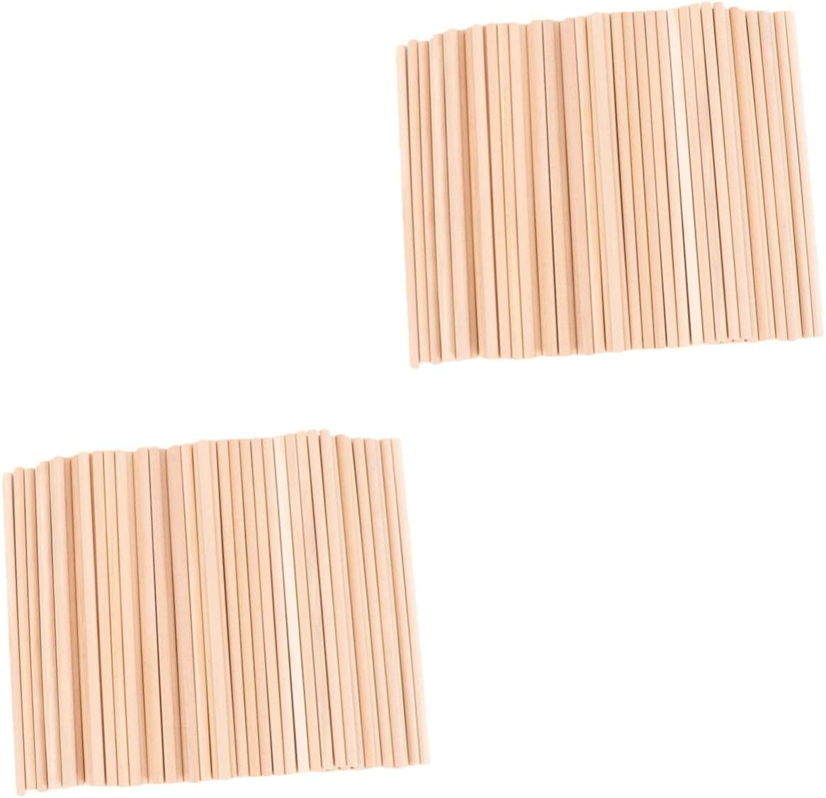 100 Pcs Wooden Stick Lummi Sticks for Kids Wood Toys Dowels Sticks ...