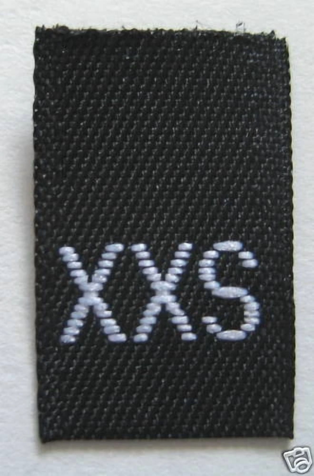 100 Pcs Woven Clothing Sewing Size Labels, Extra Extra Small - Xxs ...