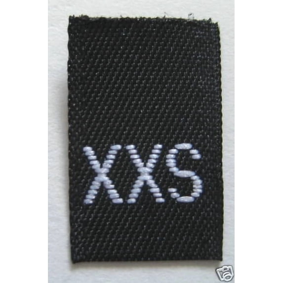 100 Pcs Woven Clothing Sewing Size Labels, Extra Extra Small - Xxs ...