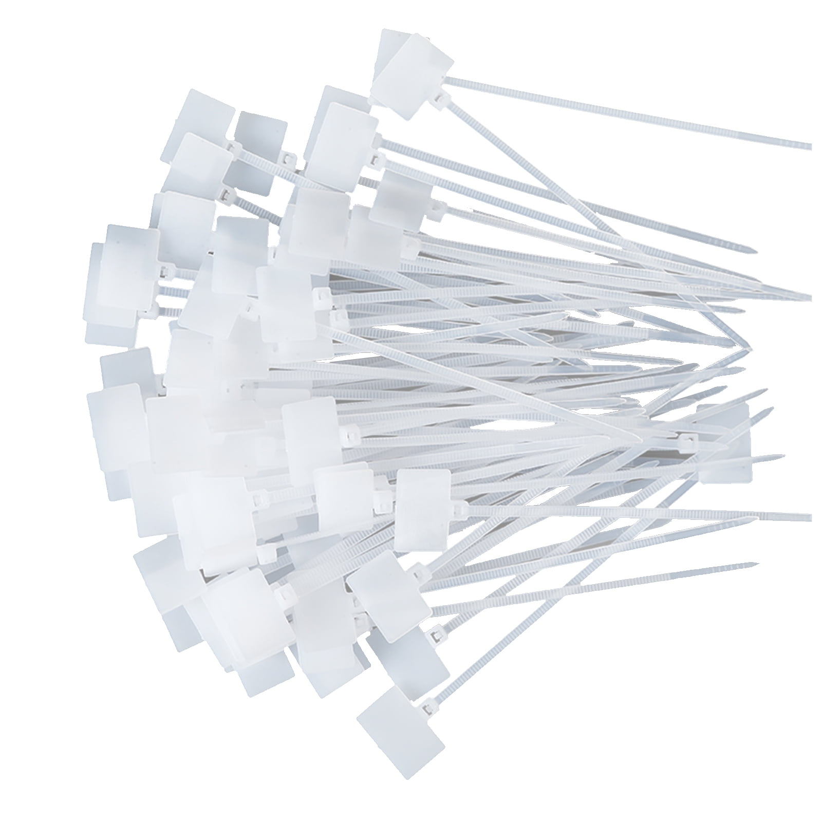 100 Pcs Zip Ties Write on Ethernet RJ45 RJ12 Wire Power Cable Label ...