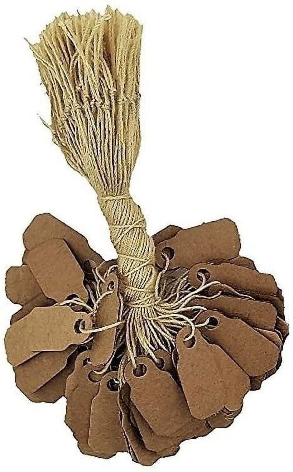 Walmart 100 Pcs Small Blank Hang Tags, Kraft Paper String Price Tags ...