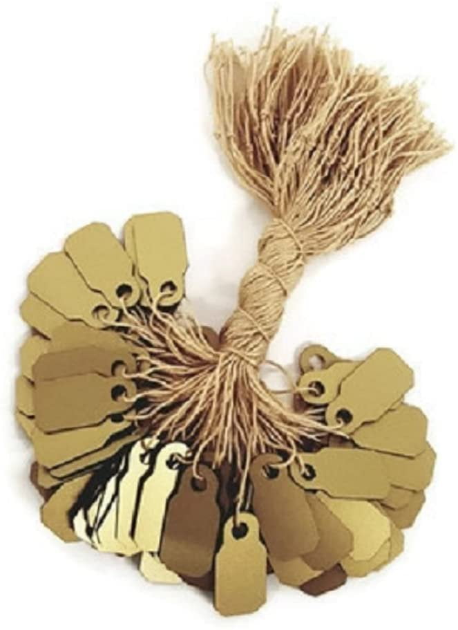 100 Pcs of Plastic String Tags, Price Tags, Elegant Jewelry String Tags ...