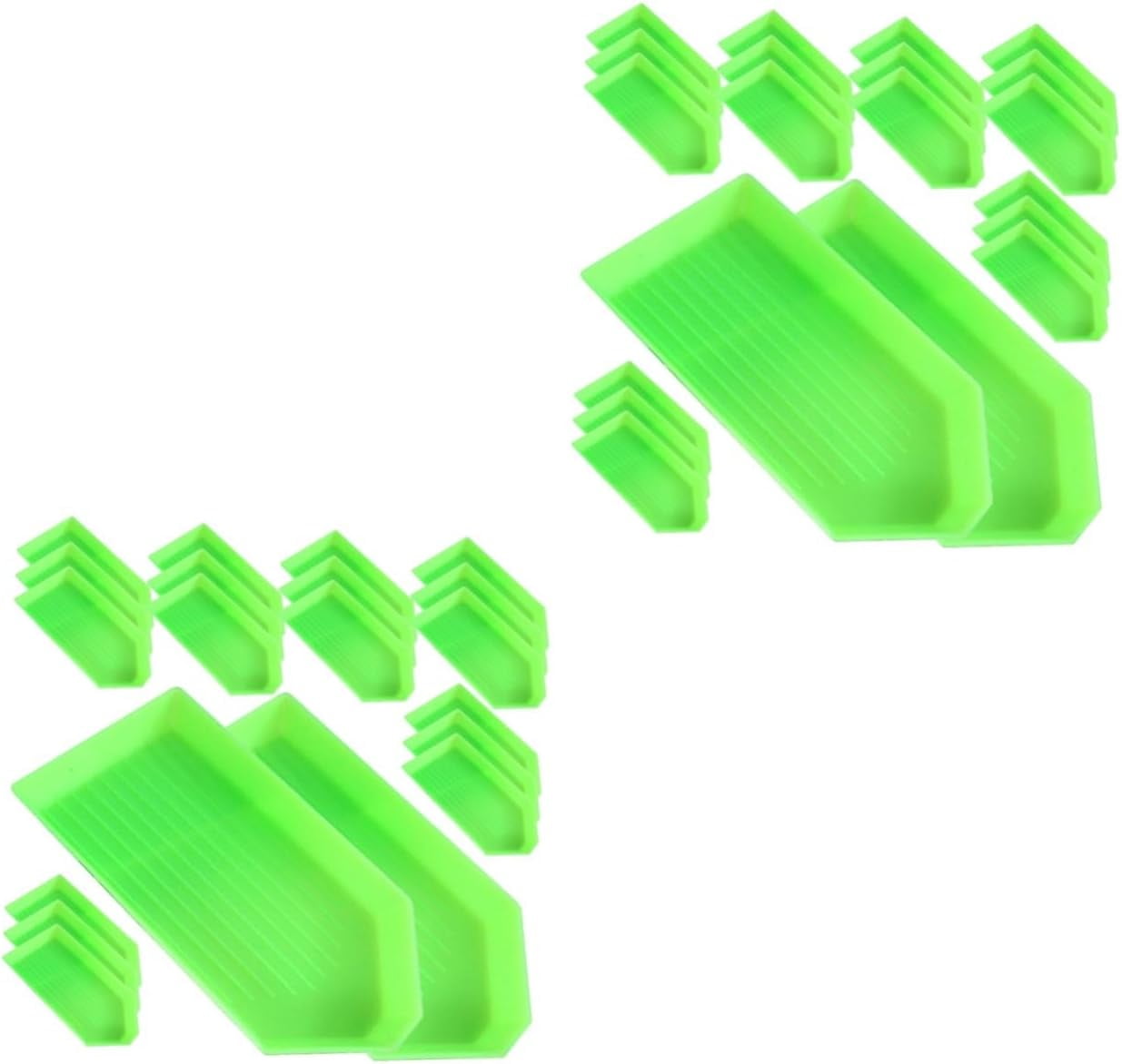 100 Pcs spot drill rhinestone painting plate sorting tray trays cross ...