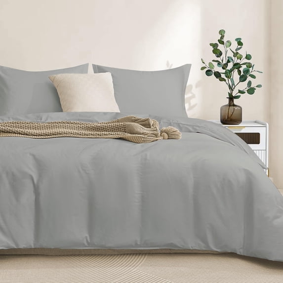 100-Percent Cotton Duvet Cover Set, Hidden Zipper Closure, Ultra Soft ...