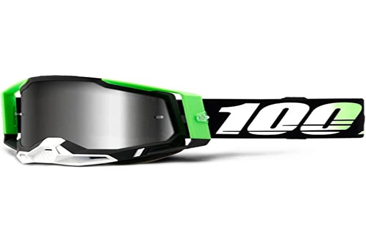 100 Percent Eyewear Racecraft 2 Motocross Goggles (Silver Mirror, One ...