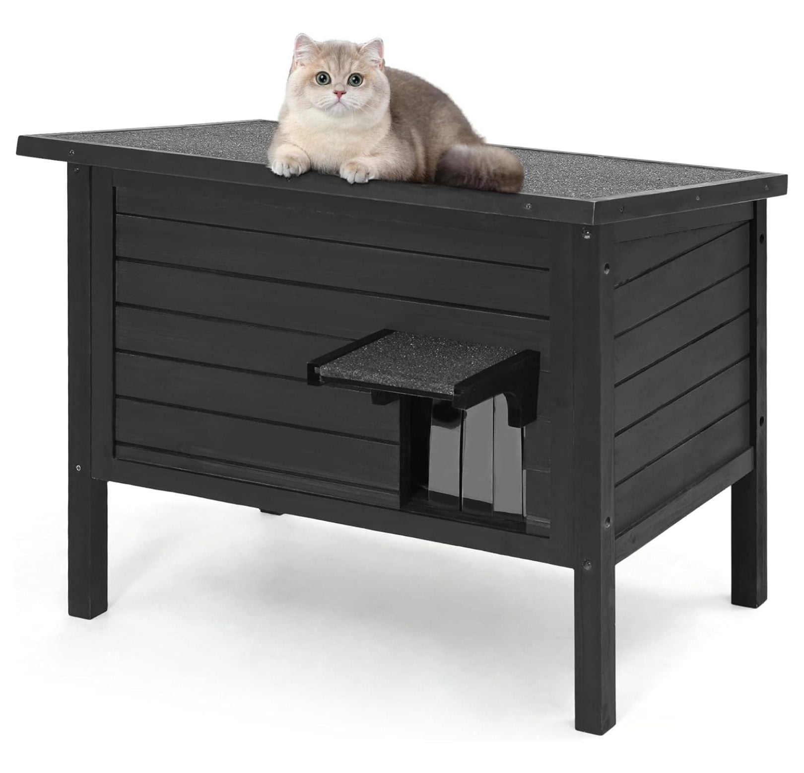 100 Percent Insulated Outdoor Cat House, Waterproof, Extra Large, Solid ...