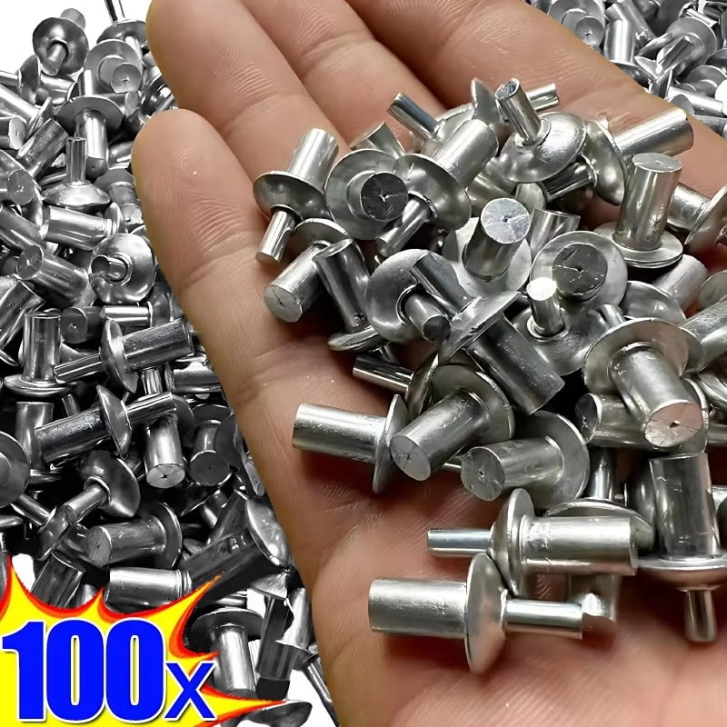 100-Piece Aluminum Hammer Drive Expansion Rivets - Percussion Fasteners ...