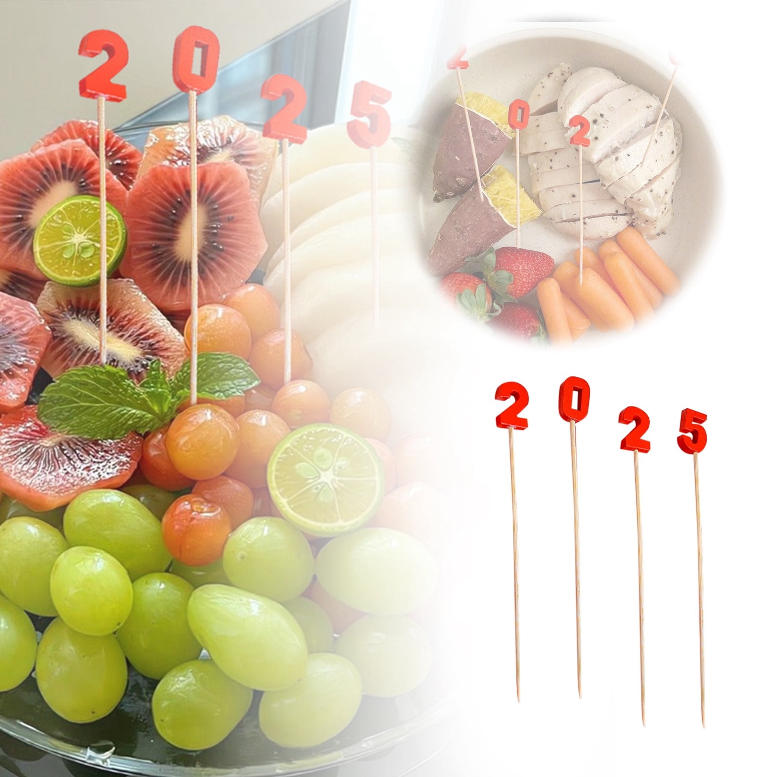 100 - Piece Chinese New Year Cocktail Toothpicks - Festive Party Food ...