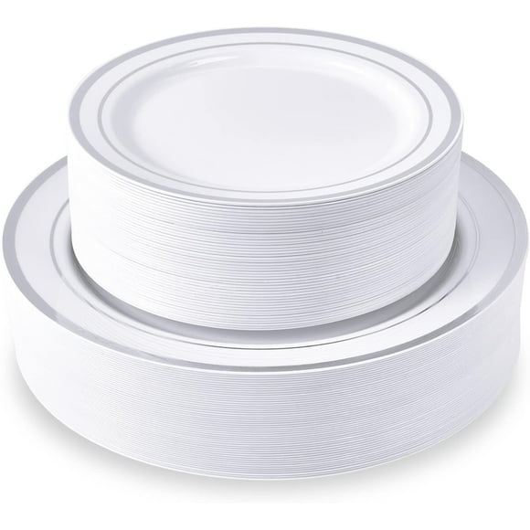 Silver Party Plates