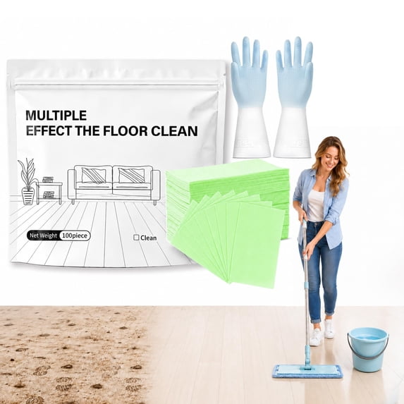100 Piece Floor Cleaning Tablets Multi-Surface Cleaner, Multi-Surface ...