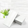 100-Piece Glossy Dolomite White Peel and Stick Backsplash Tile,3''x6 ...