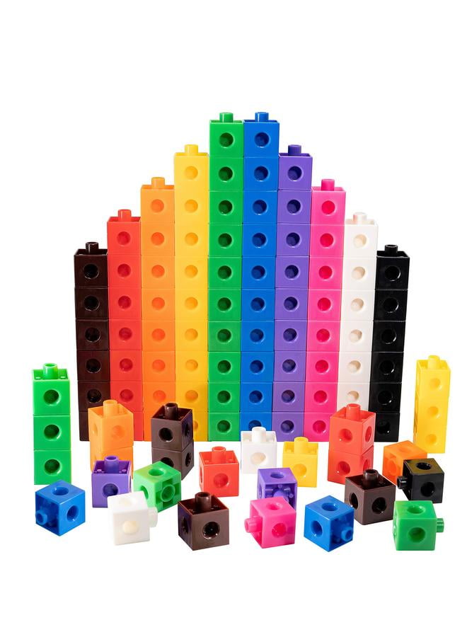 100-Piece Linking Cube Building，Counting Blocks, Connecting Blocks ...