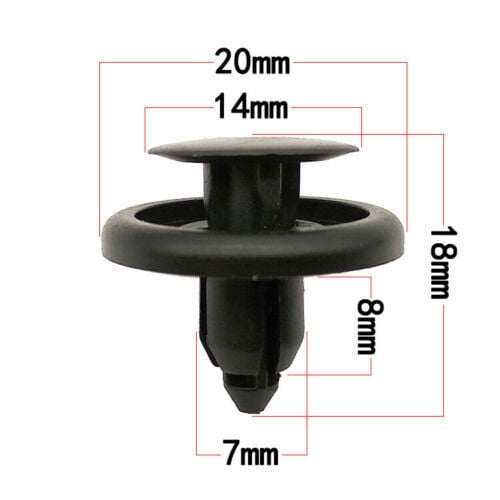 "100-Piece Multi-Size Auto Body Fastener Kit - 6/7/8/9mm Push Pin ...