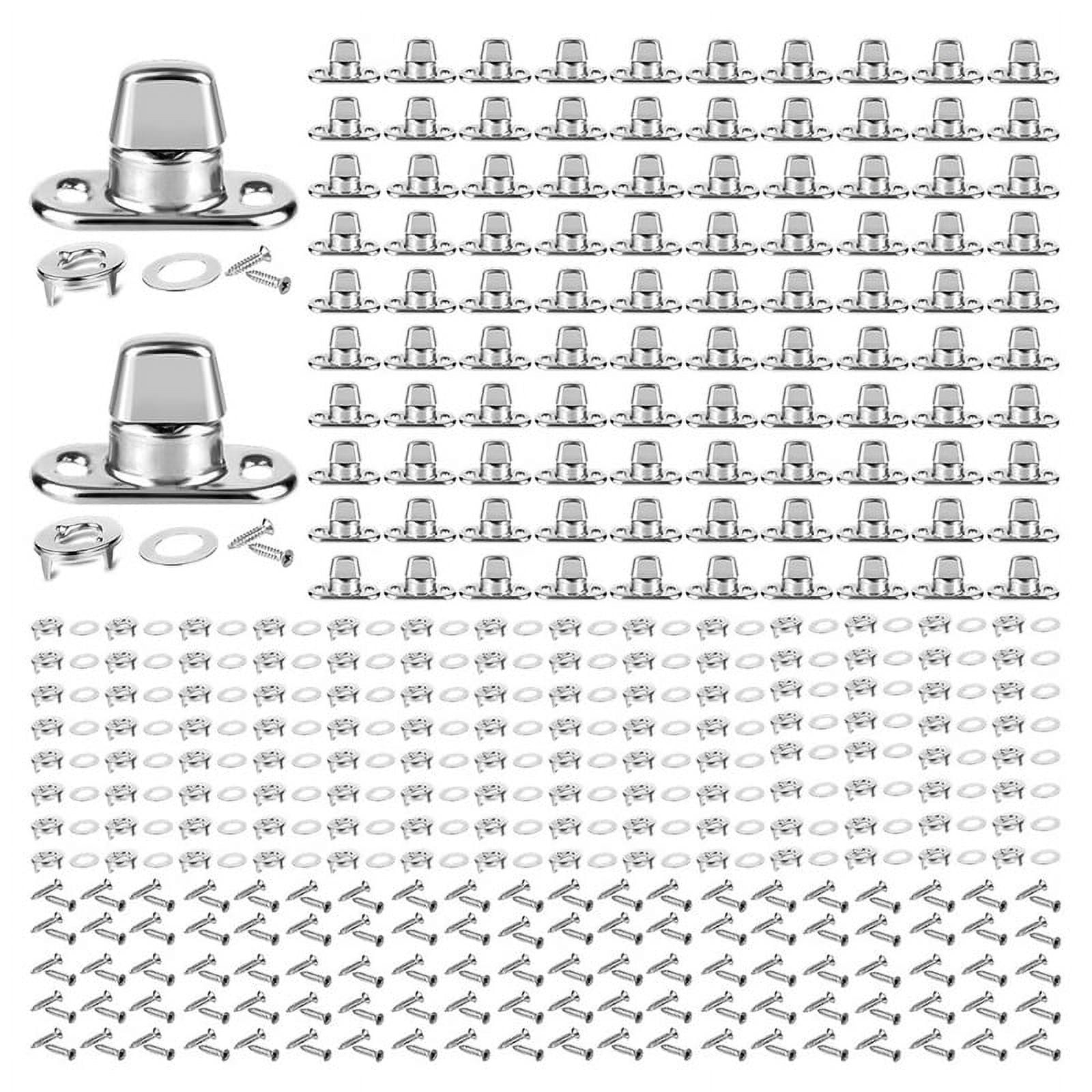 Symkmb 100 Piece Set Grade Twist Lock Fasteners Turn Button Eyelet and ...