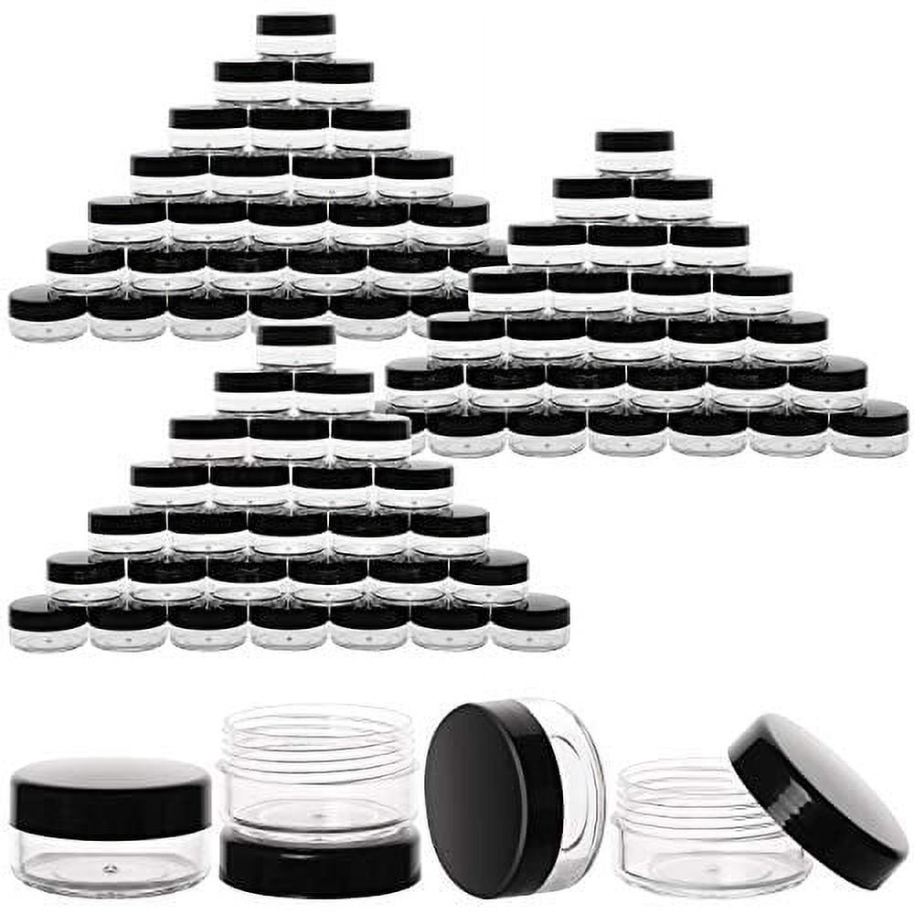 100 Pieces 10 Grams Small Containers with Lids Small Plastic Jar ...
