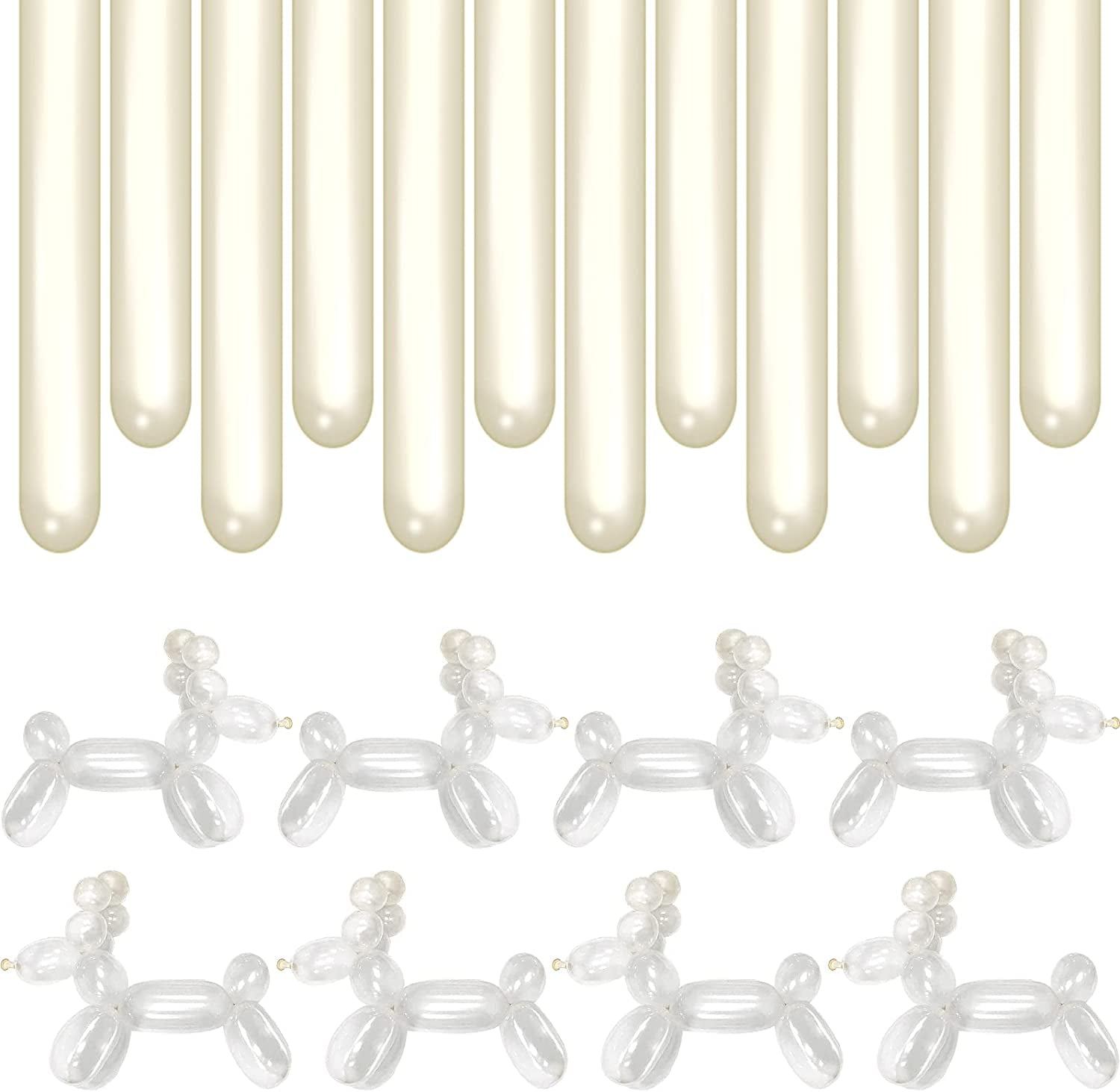 100 Pieces 260 Balloons Clear 260Q Balloons Clear Long Balloons Long ...