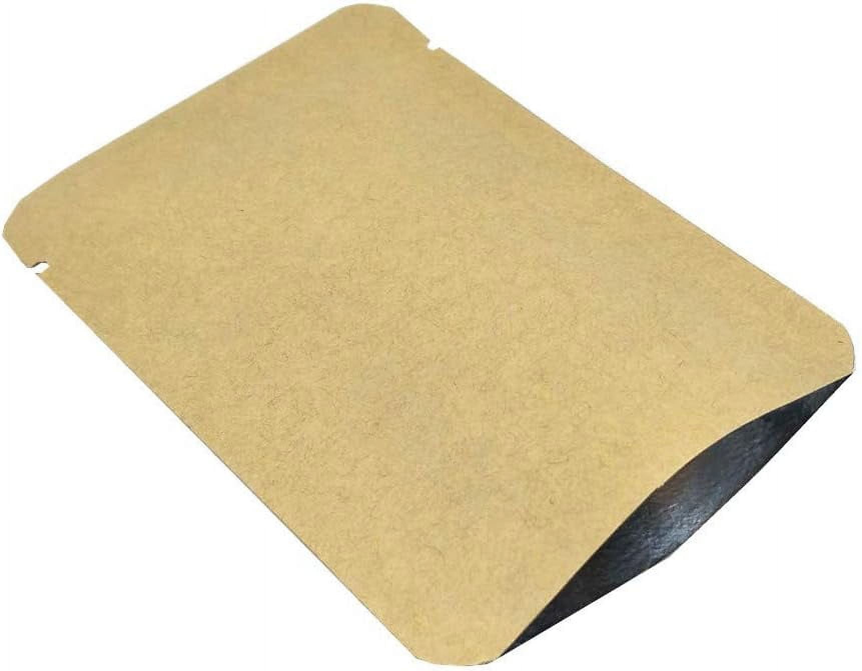 100 Pieces 3.1x4.7 inch (Usable Size 2.7x4.3 inch) Kraft Paper Open Top ...