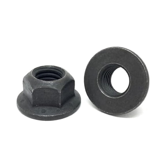 (100 Pieces) 3/8"-24 Grade 8 Hex Flange Prevailing Torque Top Lock Nuts ...