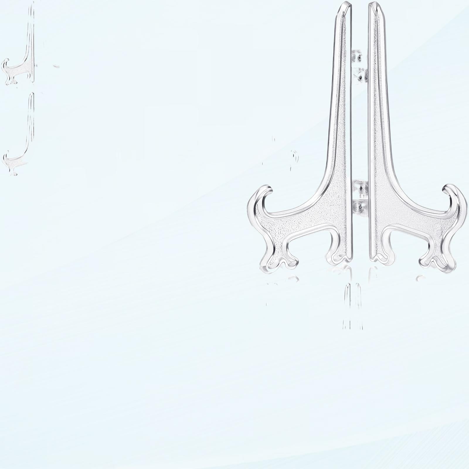 100 Pieces 3 Inch Clear Plastic Easel Stand Mini Acrylic Sheet Stand ...