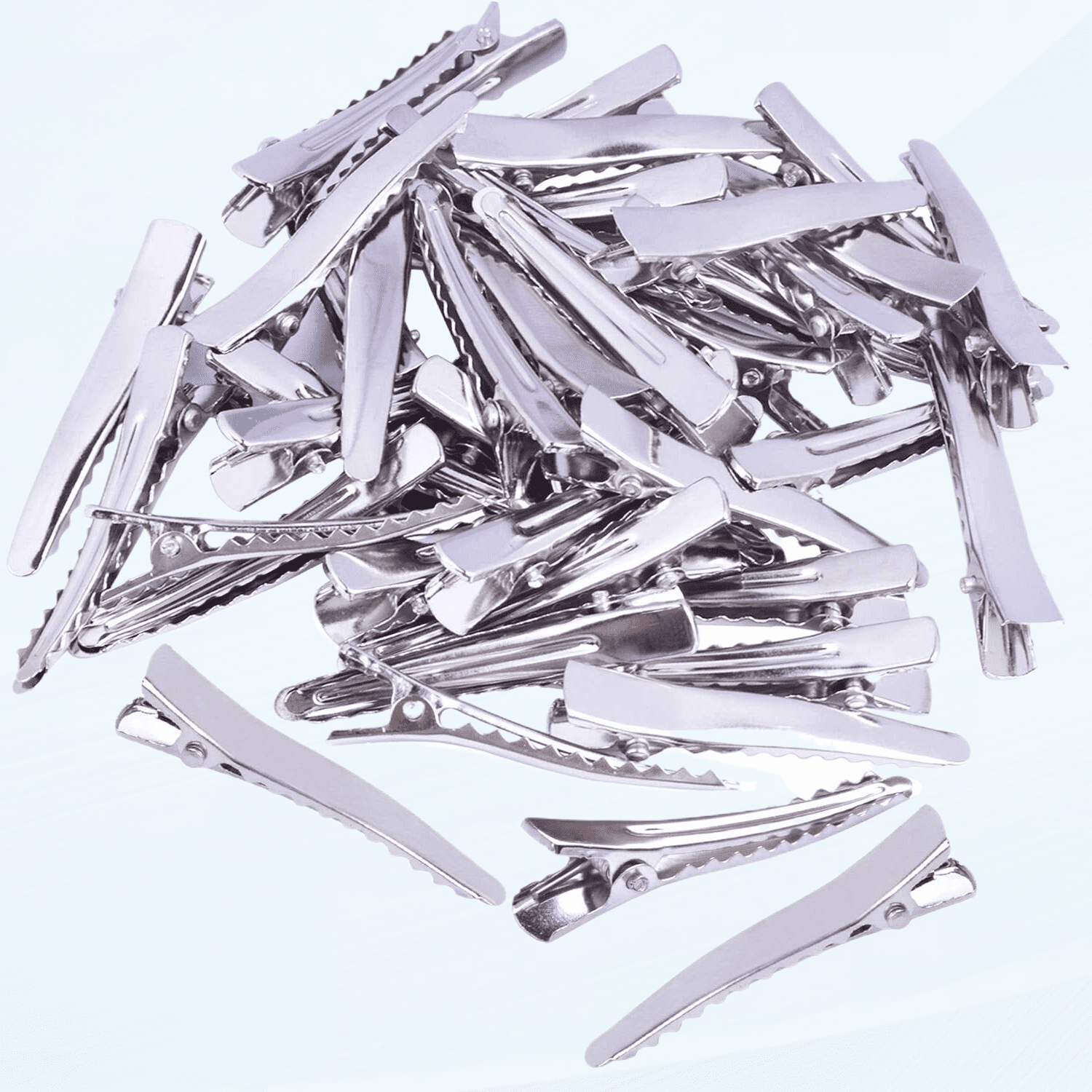 100 Pieces 45 mm Metal Alligator Hair Clips Pins with Teeth - Walmart.com