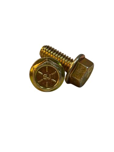 (100 Pieces) 5/16-18x3/4 Grade 8 Hex Flange Bolts Screws UNC Coarse ...