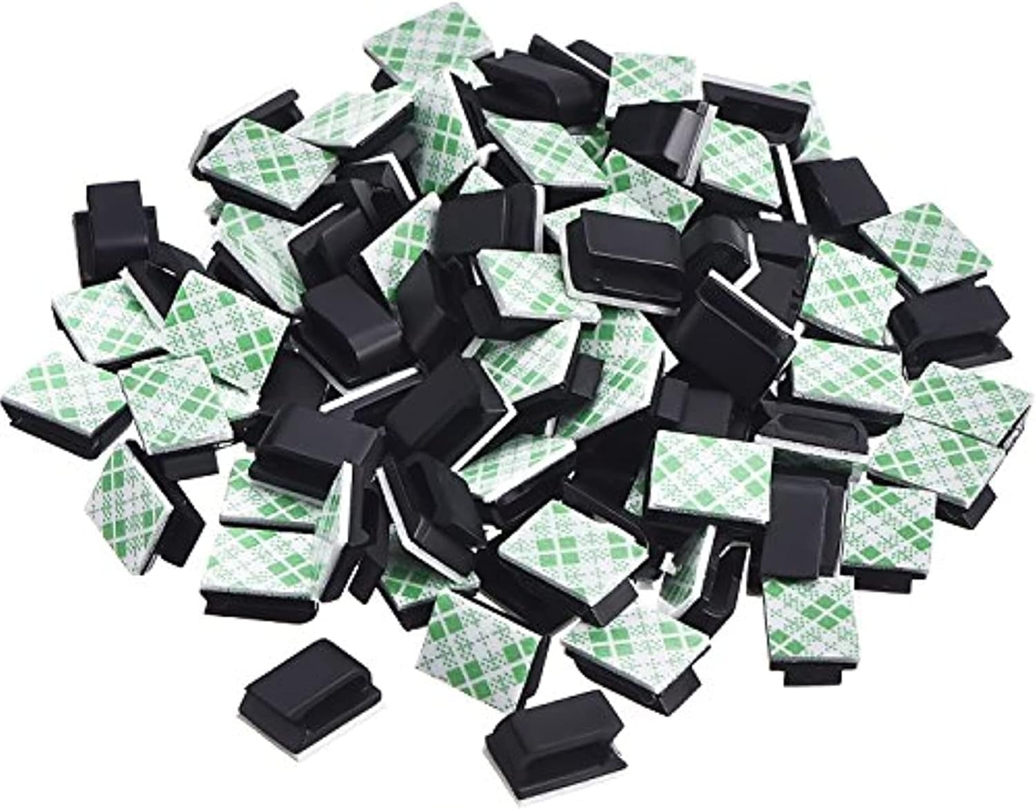 100 Pieces Adhesive Cable Clips Wire Clips Cable Wire Management Wire ...