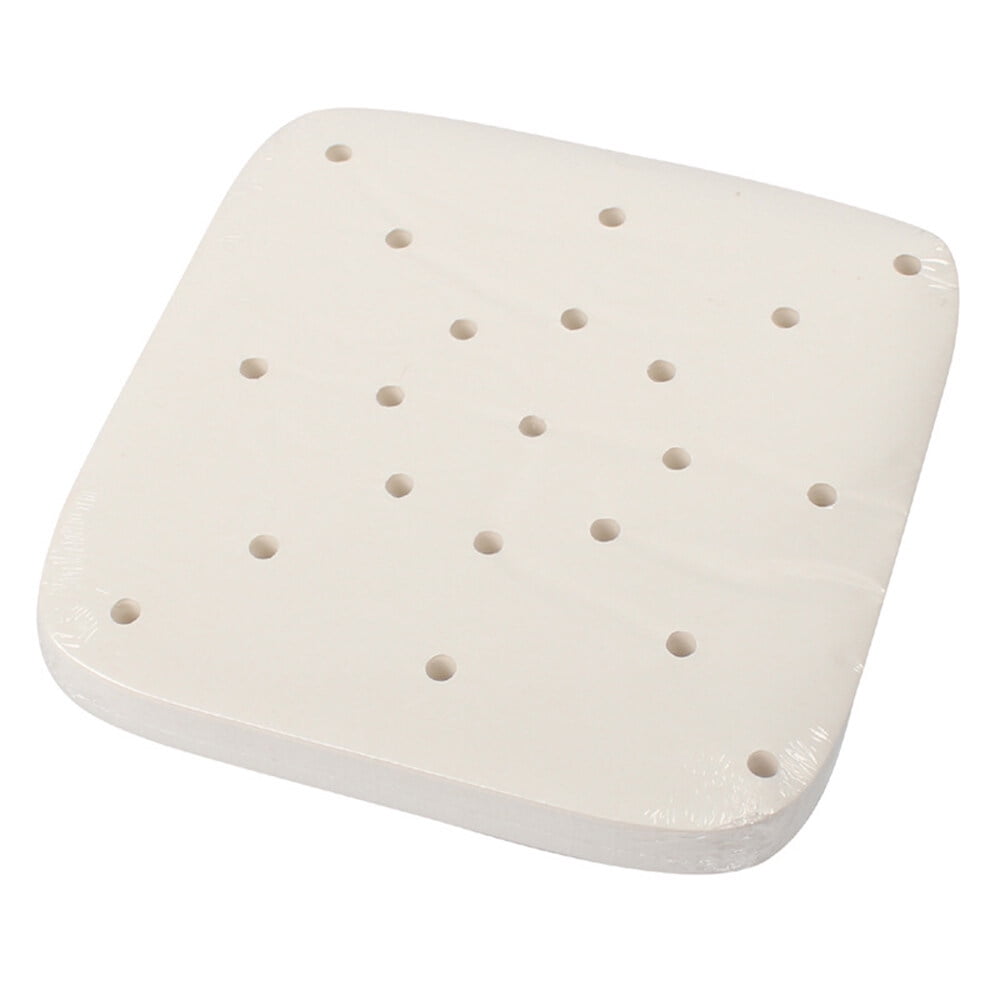 100 Pieces Air Fryer Disposable Parchment Paper Non-stick Rectangle ...