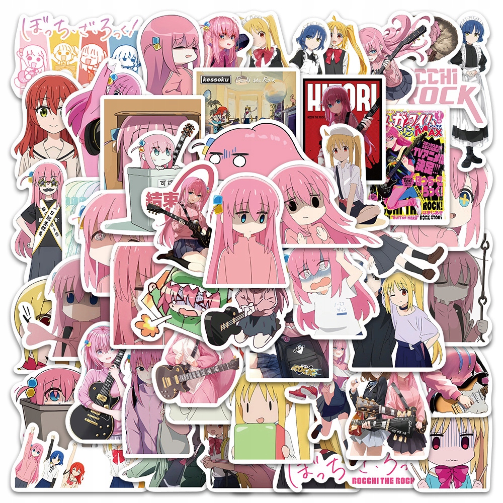 100 Pieces Bocchi The Rock! Anime Diy Stickers On Lol5535 - Walmart.com