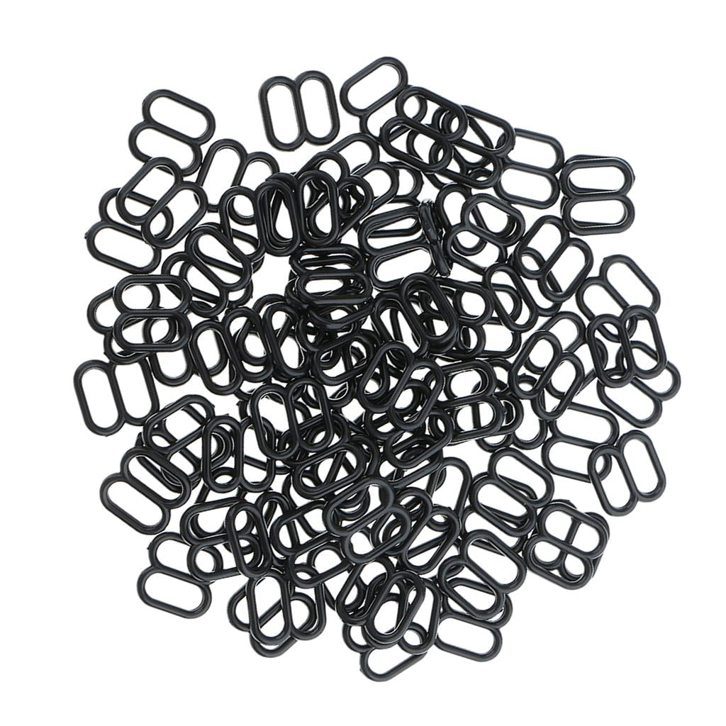 100 Pieces Bra Strap Clips Hook Slider Buckle 8mm - Walmart.com