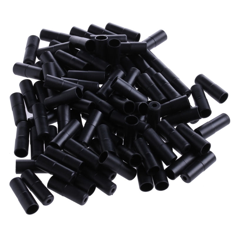 100 Pieces Brake Cable Housing Ferrule End Caps Plastic Bike Shift ...