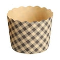100 Pieces Brown Kraft Paper Baking Cups in 3 Sizes for Kitchen Baking ...