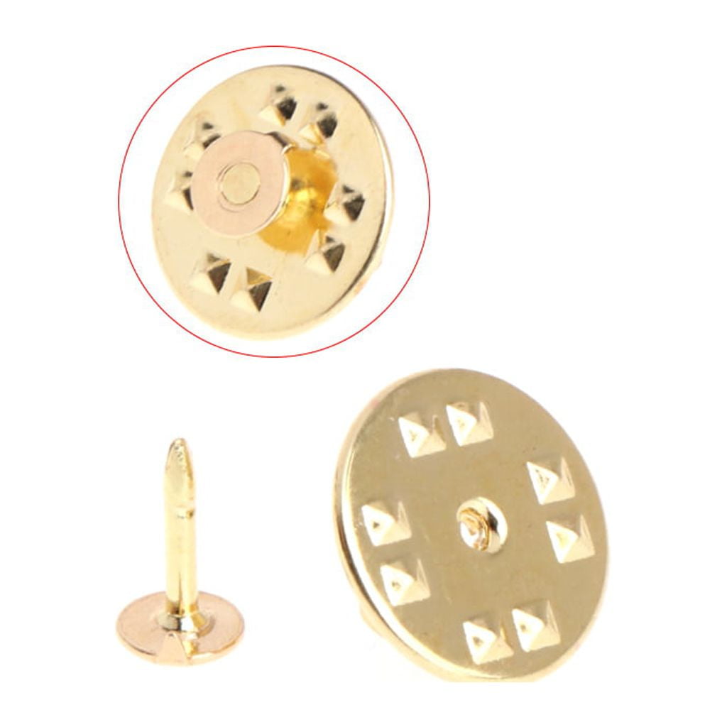 100 Pieces Butterfly Clutch Tie Tacks Pin Back Replacement Brass Tie ...
