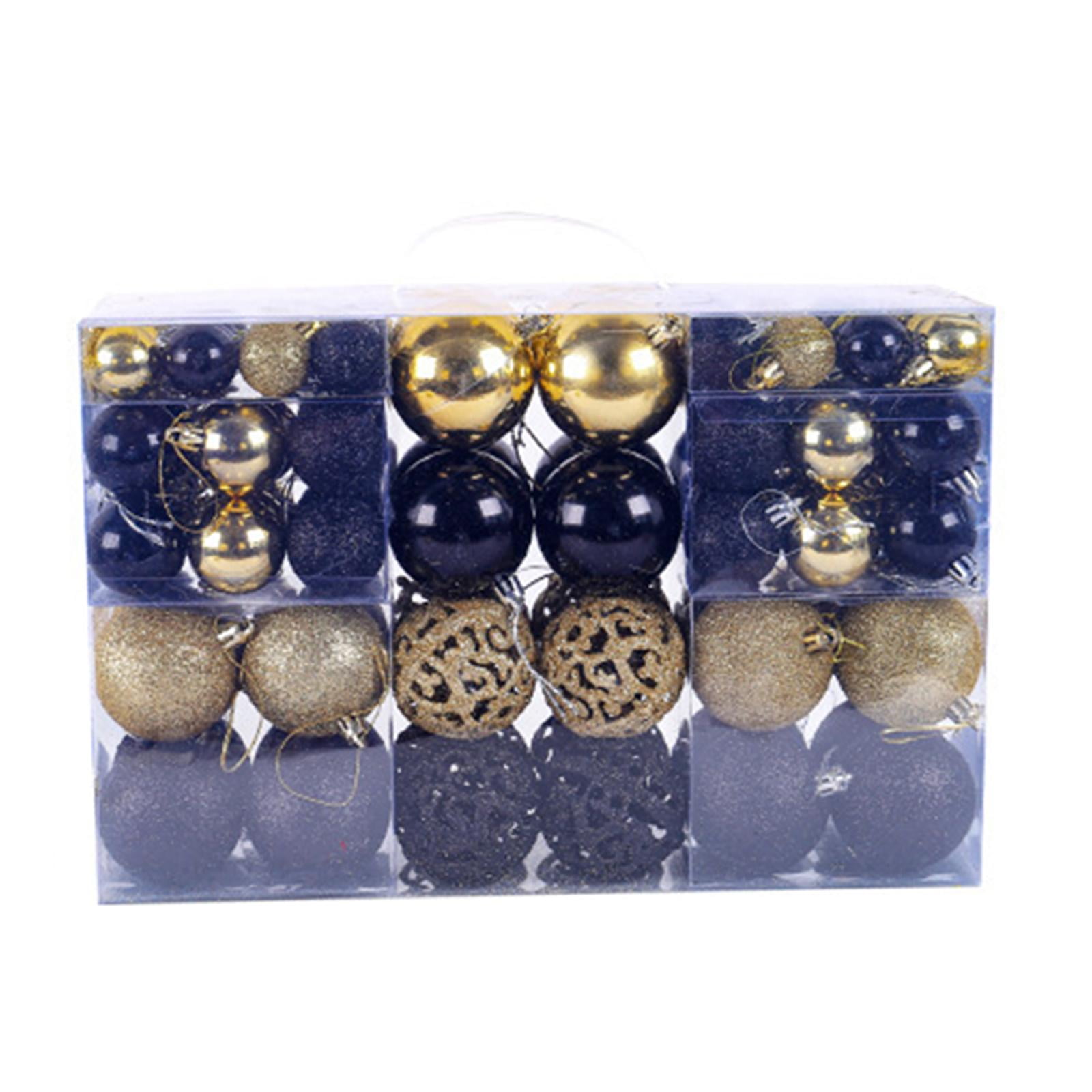 100 Pieces Christmas Balls Ornaments Christmas Baubles Bulk Pendant ...