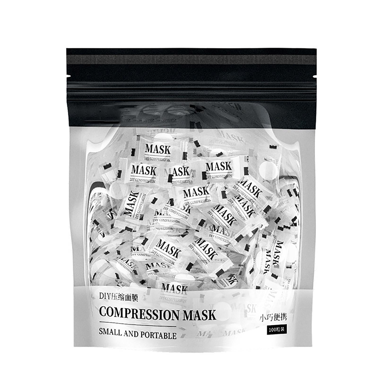 100 Pieces Compressed Cotton Facial Sheets Disposable Paper Beauty Tool ...