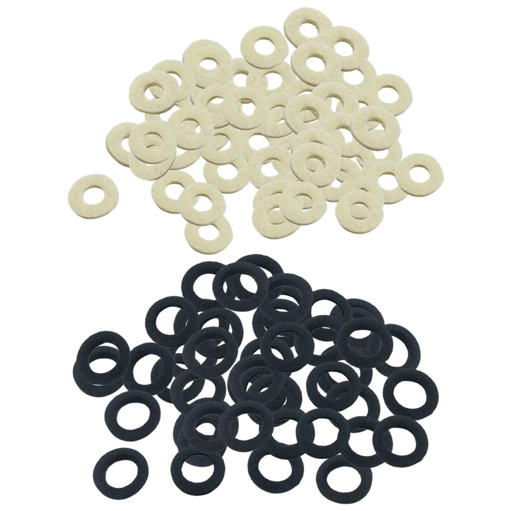 100 Pieces Cornet Stem Felt Washers Brass Instrument Accessory ...