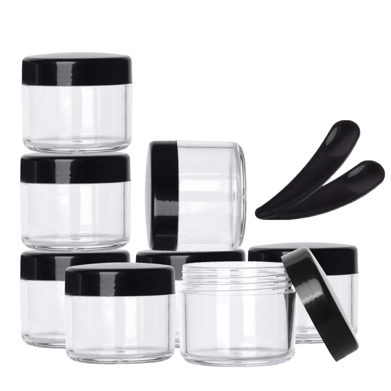 100 Pieces Cream Jars with Lids and Makeup Spoon 20 Grams Empty Jars ...