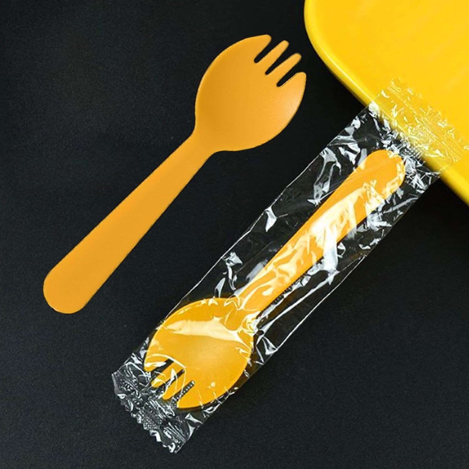 100 Pieces Disposable Forks, Environmentally Friendly and Durable ...