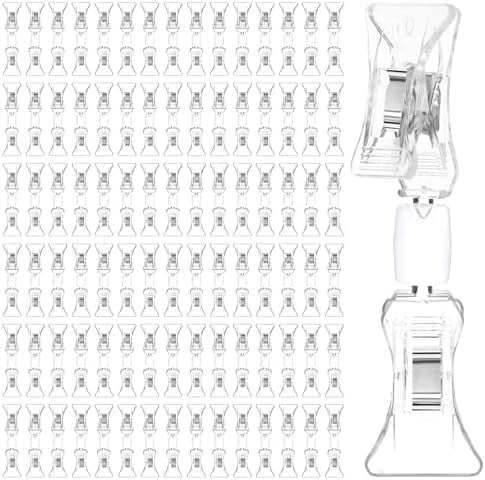 100 Pieces Double Sided Sign Clip, Clear Retail Merchandising Signs ...