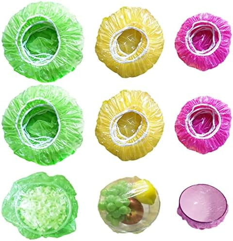 100 Pieces Elastic Food Containers Covers Durable Plates Bowl Plate ...