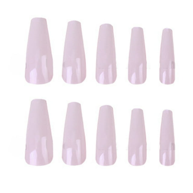 100 Pieces False Nails Artificial Fake Nails Ballerina Coffin Press On
