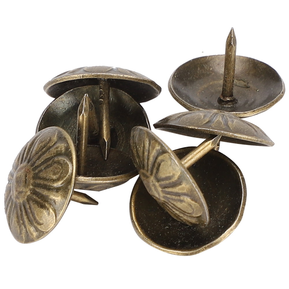 100 Pieces Furniture Tacks Antique Upholstery Sofa Head Tacks Furniture ...