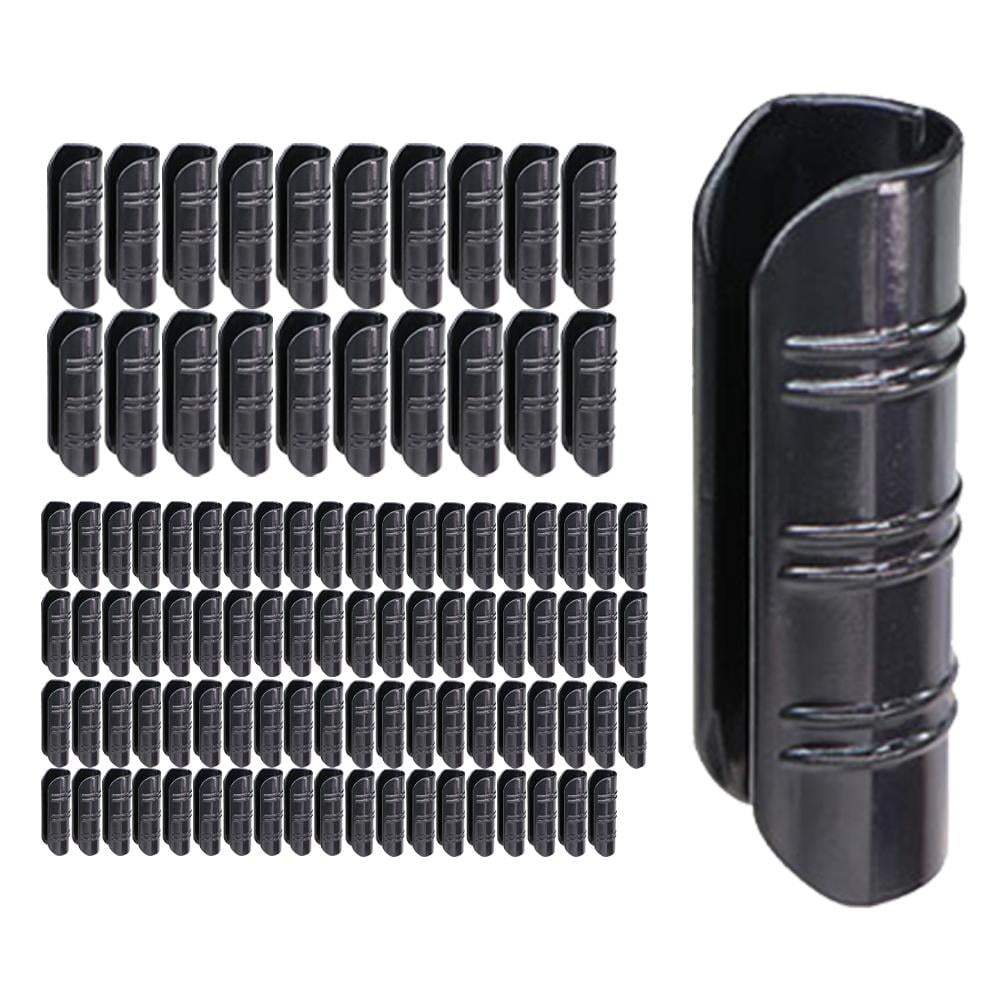 100 Pieces Garden Buildings Tube Clip Frame Pipe Tube Shading Net Fixed ...