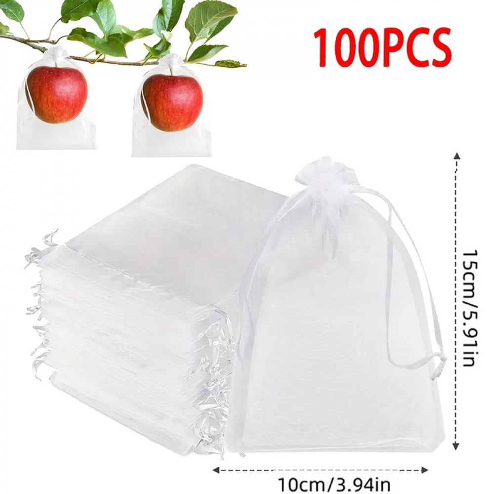 100 Pieces Grape Strawberry Fruit Grow Bags Net Plant Protection Bags ...