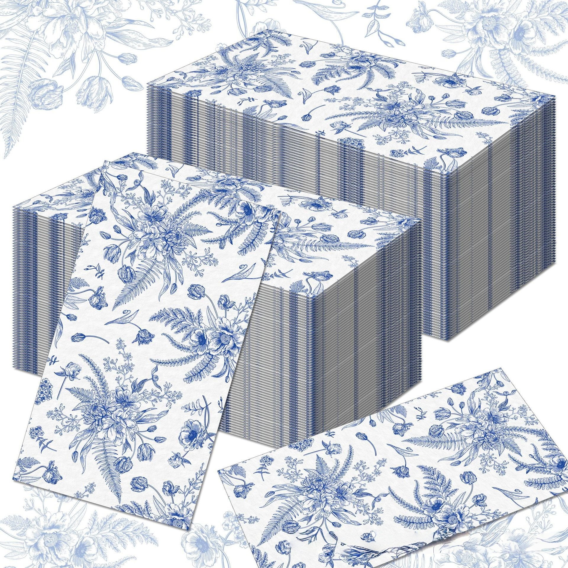 100 Pieces Guest Napkins Disposable Paper Towels Rectangular Dinner ...