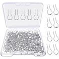 100 Pieces High Temperature Nichrome Wire Jump Rings with 1 Plastic ...