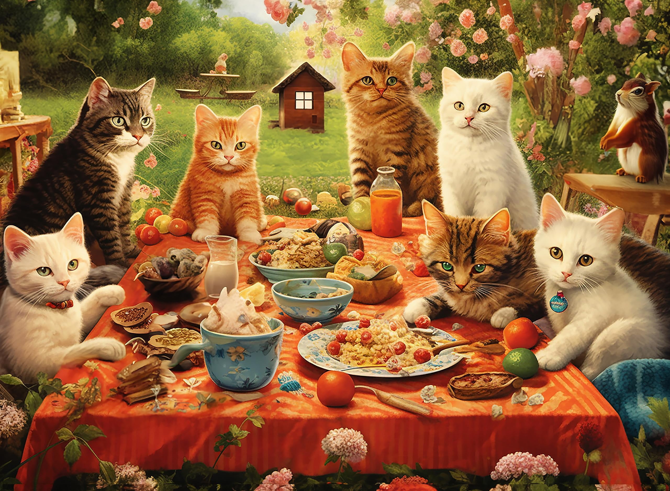 100 Pieces Jigsaw Puzzles MSF2 for Adults - Cat Puzzles for Kids Ages 6 ...