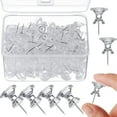 100 Pieces Jumbo Giant Large Push Pins 1 Inch Standard Thumb Tacks ...