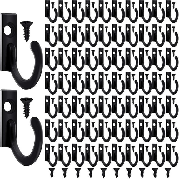100 Pieces Key Hooks Jewelry Small Hook Key Hanging Small Wall Mounted ...