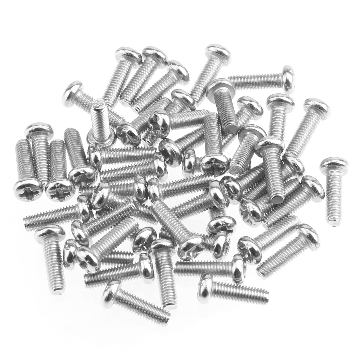 100 Pieces M3 x 10mm, Thread Pitch 0.5mm, 304 Stainless Steel (18-8 ...